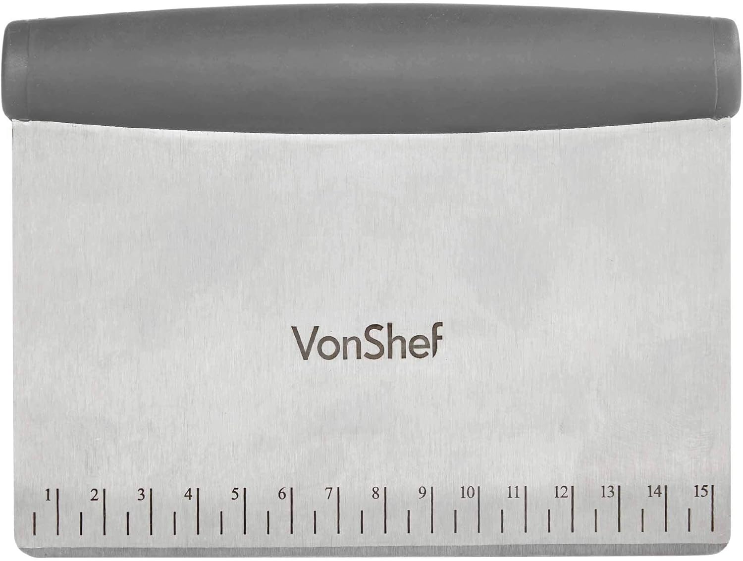 VonShef Dough Scraper & Cutter Stainless Steel for Pizza, Bread ...