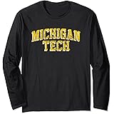 Amazon.com: Michigan Tech Huskies Vintage Block Logo Officially ...