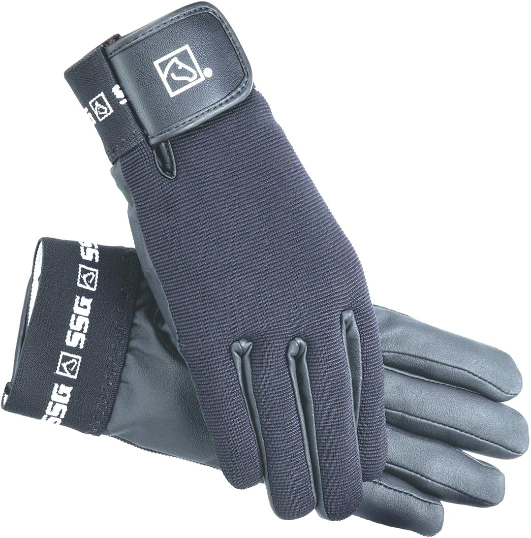 SSG Gloves Men's 8600 All Weather Riding Gloves - Black, Universal ...