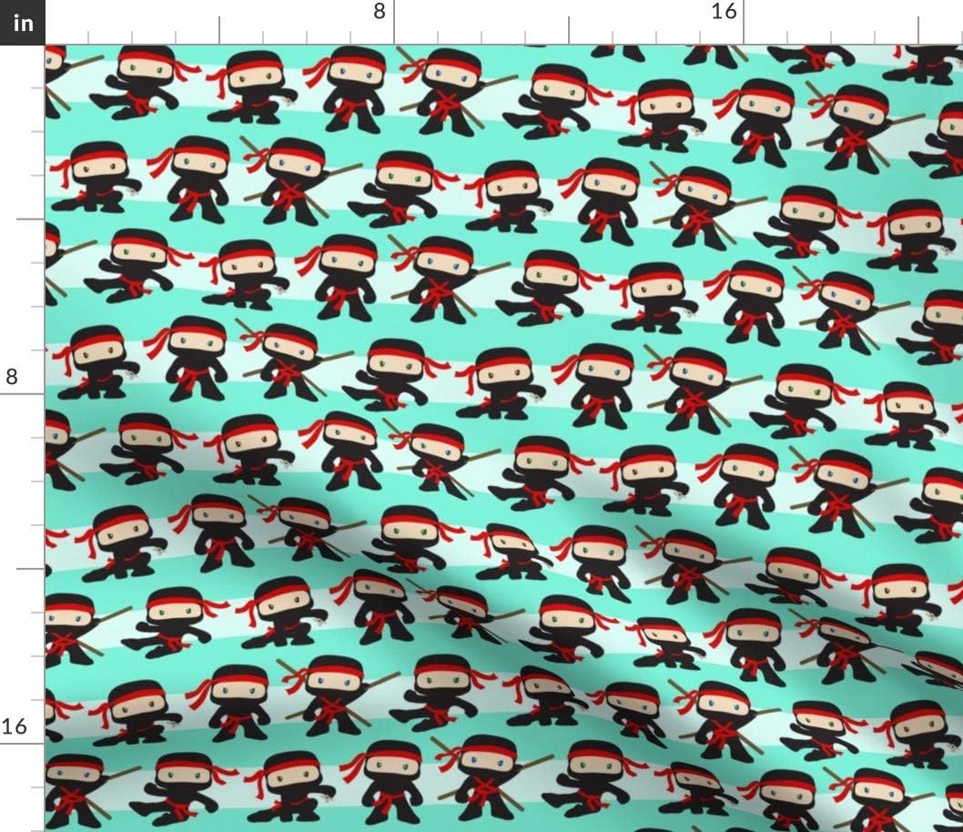 Amazon.com: Spoonflower Fabric - Karate Martial Arts Kids Boys Printed ...