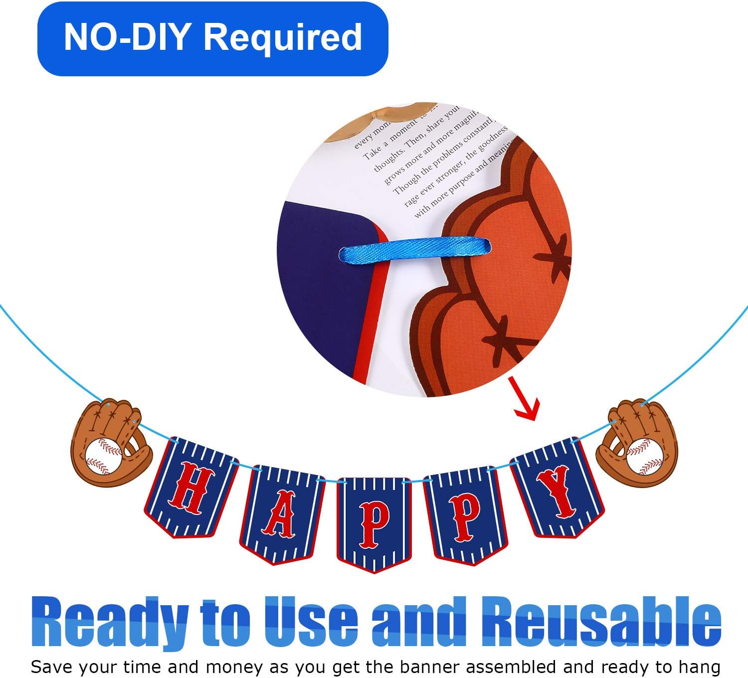 Baseball Theme Birthday Banner Baseball Happy Birthday Bunting Banner ...