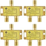 Amazon.com: GE Digital 2-Way Coaxial Cable Splitter, 2.5 GHz 5-2500 MHz ...