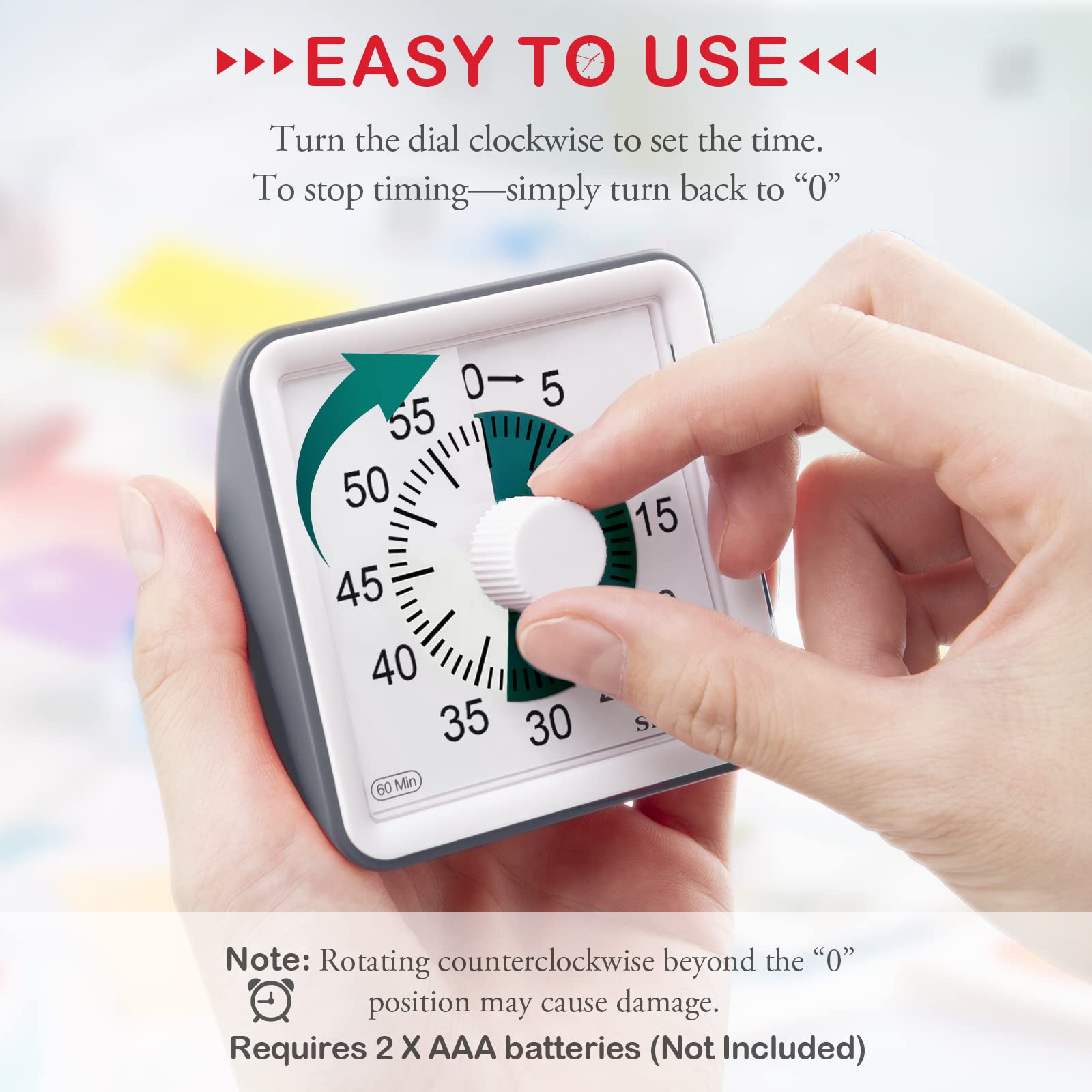 Mua 60-Minute Visual Timer, Classroom Timer, Countdown Timer for Kids ...
