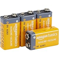 Amazon Basics 9 Volt Everyday Alkaline Battery - Pack of 4 : Amazon.ca ...