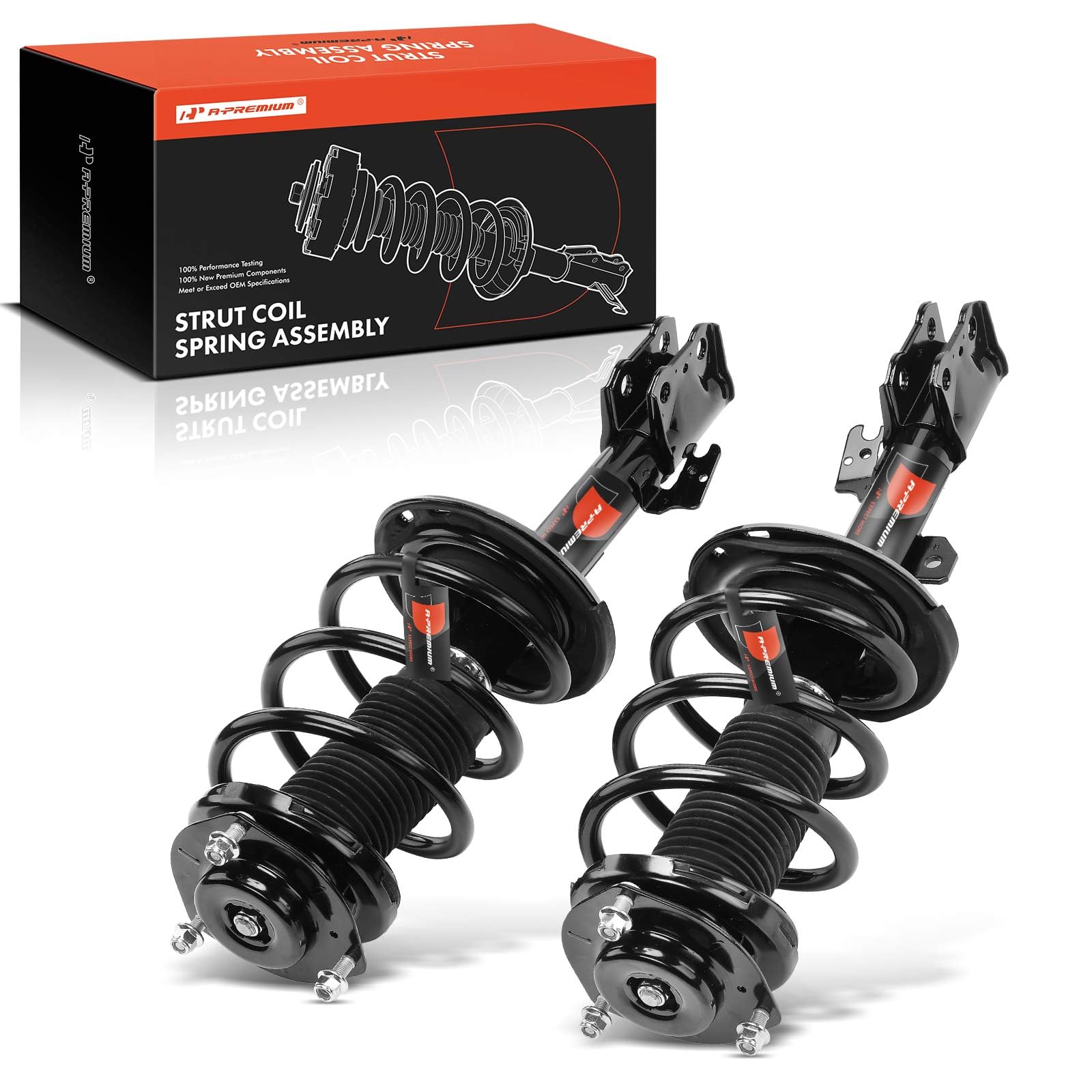 A-Premium Front Pair (2) Complete Strut & Coil Spring Assembly ...