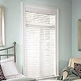 Amazon.com: 2-inch Faux Wood Cordless Room Darkening Blinds for Windows ...