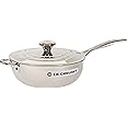 Amazon.com: Le Creuset Tri-Ply Stainless Steel Saucier Pan, 3.5 qt ...