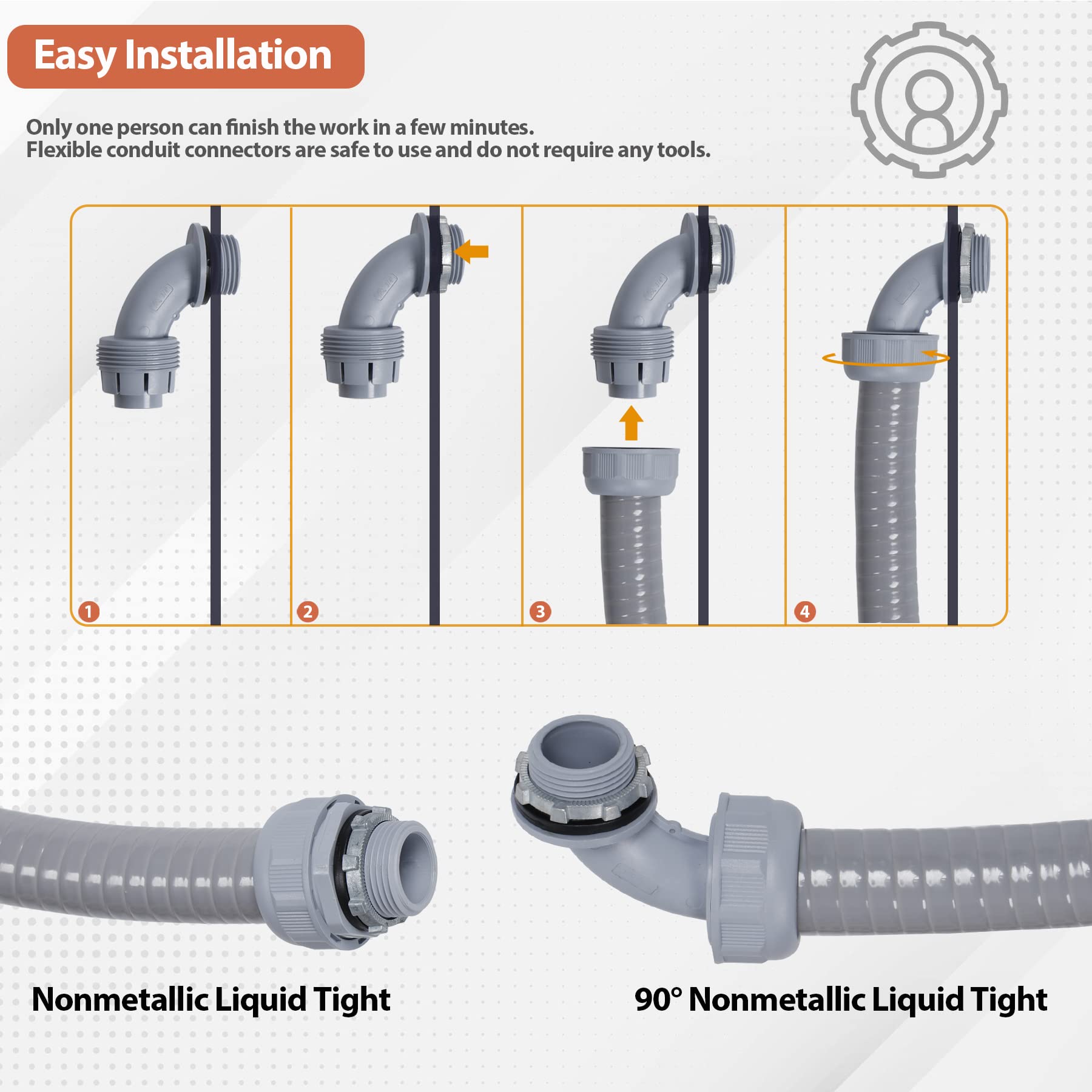 Mua Neorexon Liquid-Tight Conduit 1-1/2 inch 25ft, Electrical Conduit w ...