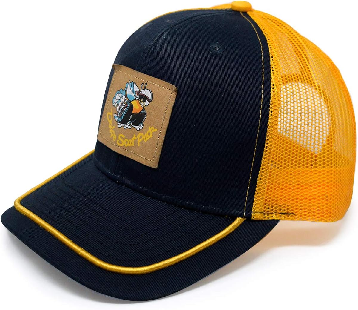 Dodge Scat Pack Jean Tab Trucker Hat Blue at Amazon Men’s Clothing store