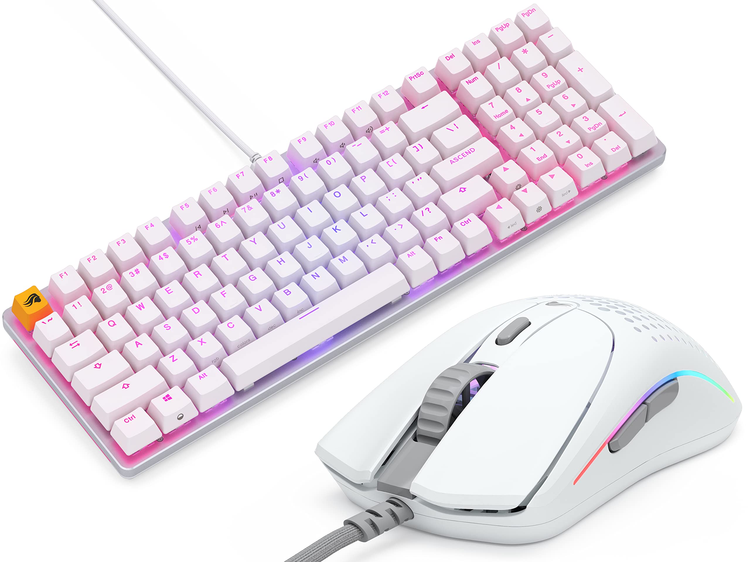 Mua Glorious Keyboard and Mouse Combo Bundle Model O 2 White Gaming ...
