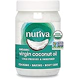 Amazon.com : Nutiva Organic Cold-Pressed Virgin Coconut Oil, USDA Organic, Non-GMO, Whole 30 ...