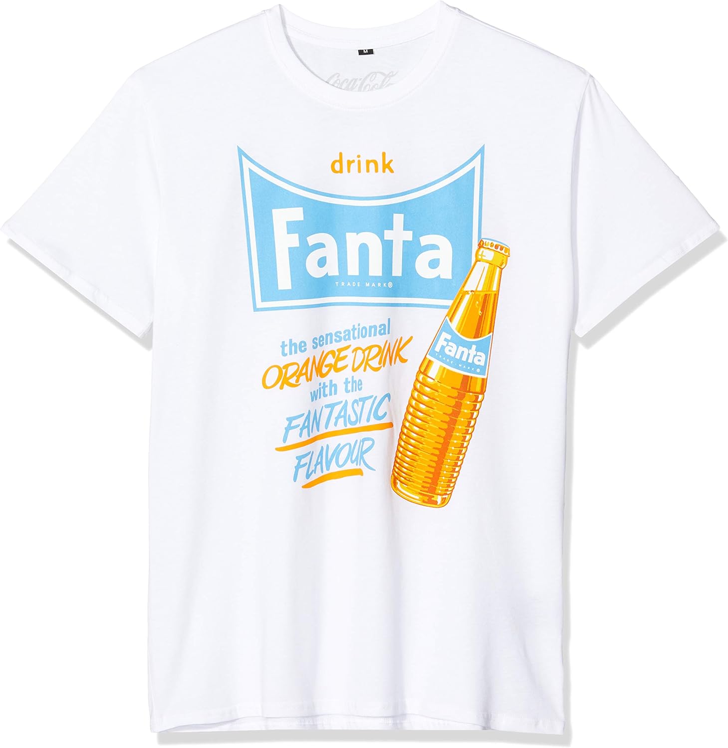 MERCHCODE Men's Fanta Refreshing Tee White XXL T-Shirt, Xx-Large ...