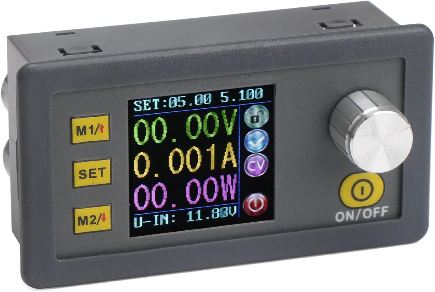 DROK 180081 Numerical Control Step Down Voltage Regulator Stabilizer, DC 6-55V to 0-50V 5A ...