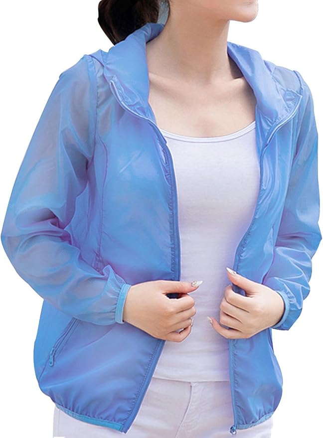Trendy XU Summer Hooded Skin Coat Light Weight Breathable Sun ...
