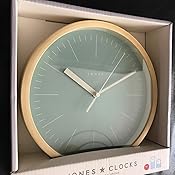 Jones Clocks® Small Round Wall Clock - The Spin - Perfect as a Kitchen ...