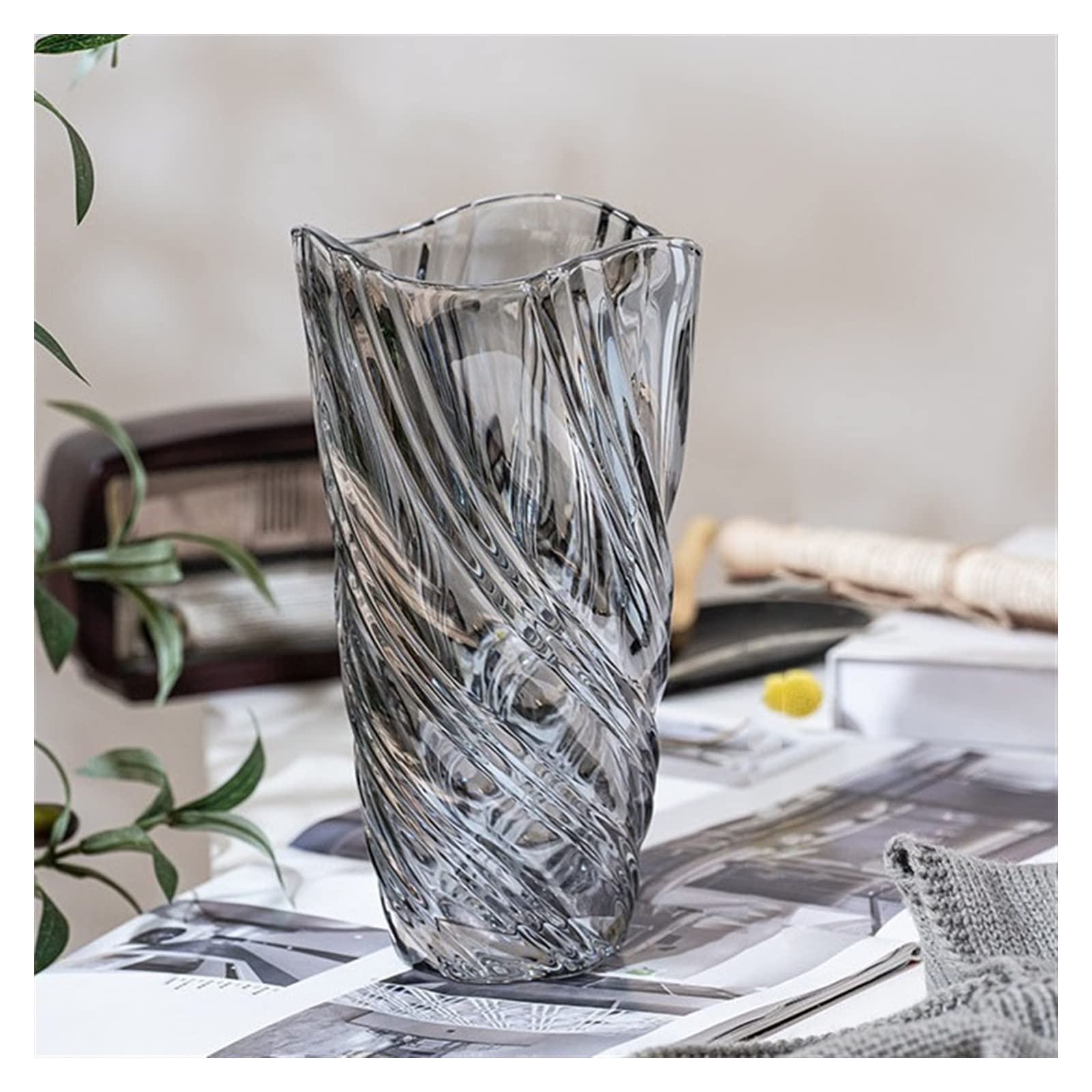 SUNESA Flower Vase Modern Luxury Vase Design Mushroom Crystal Flower ...