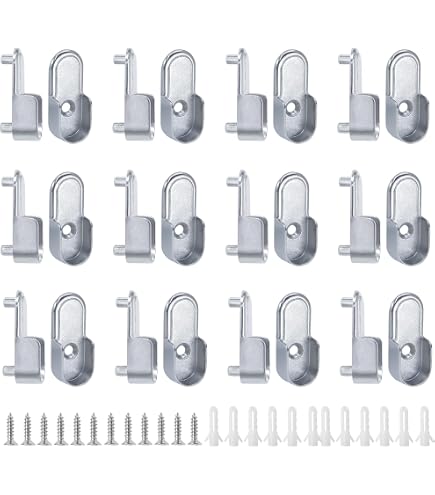 Steel Closet Rod Hafele 5-Pack Chrome S With End Supports - 30 Inch ...