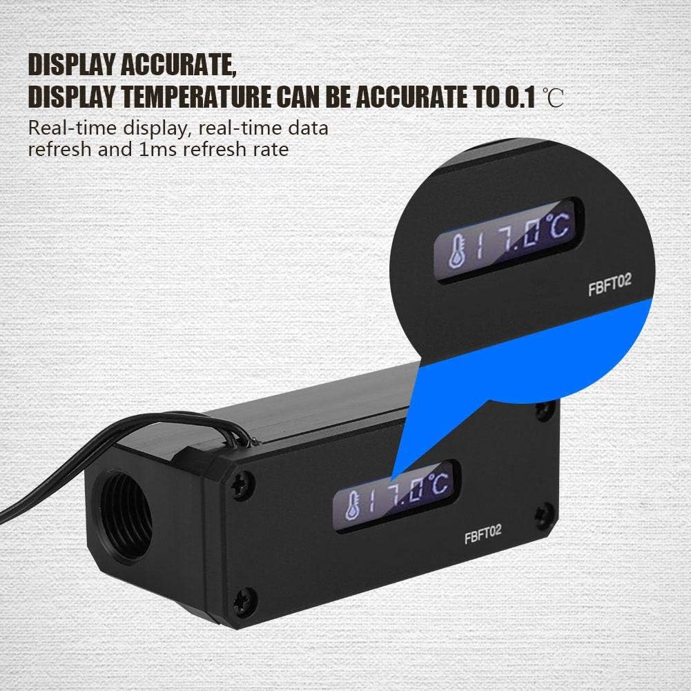 Bewinner Water Cooling Thermometer For OLED Computer with G1 / 4″Thread ...