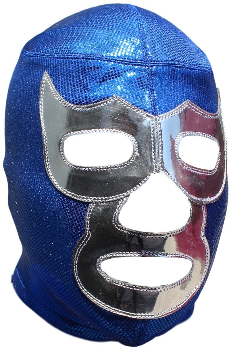 Blue Demon Professional Lucha Libre Mask Adult Luchador Mask Bright ...