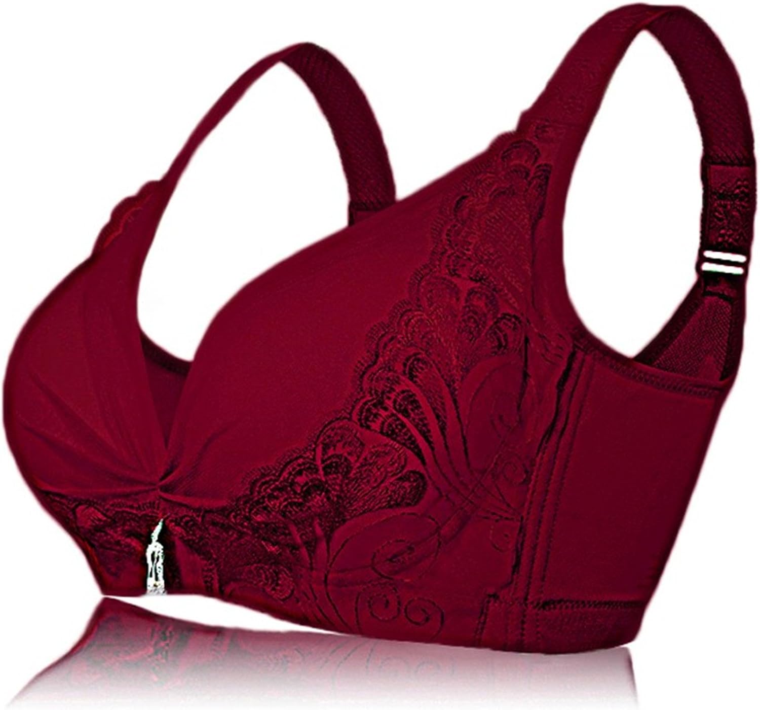Buy Plus Size Women Push Up 3/4 Cup Bra Sexy Female Wireless Deep V ...