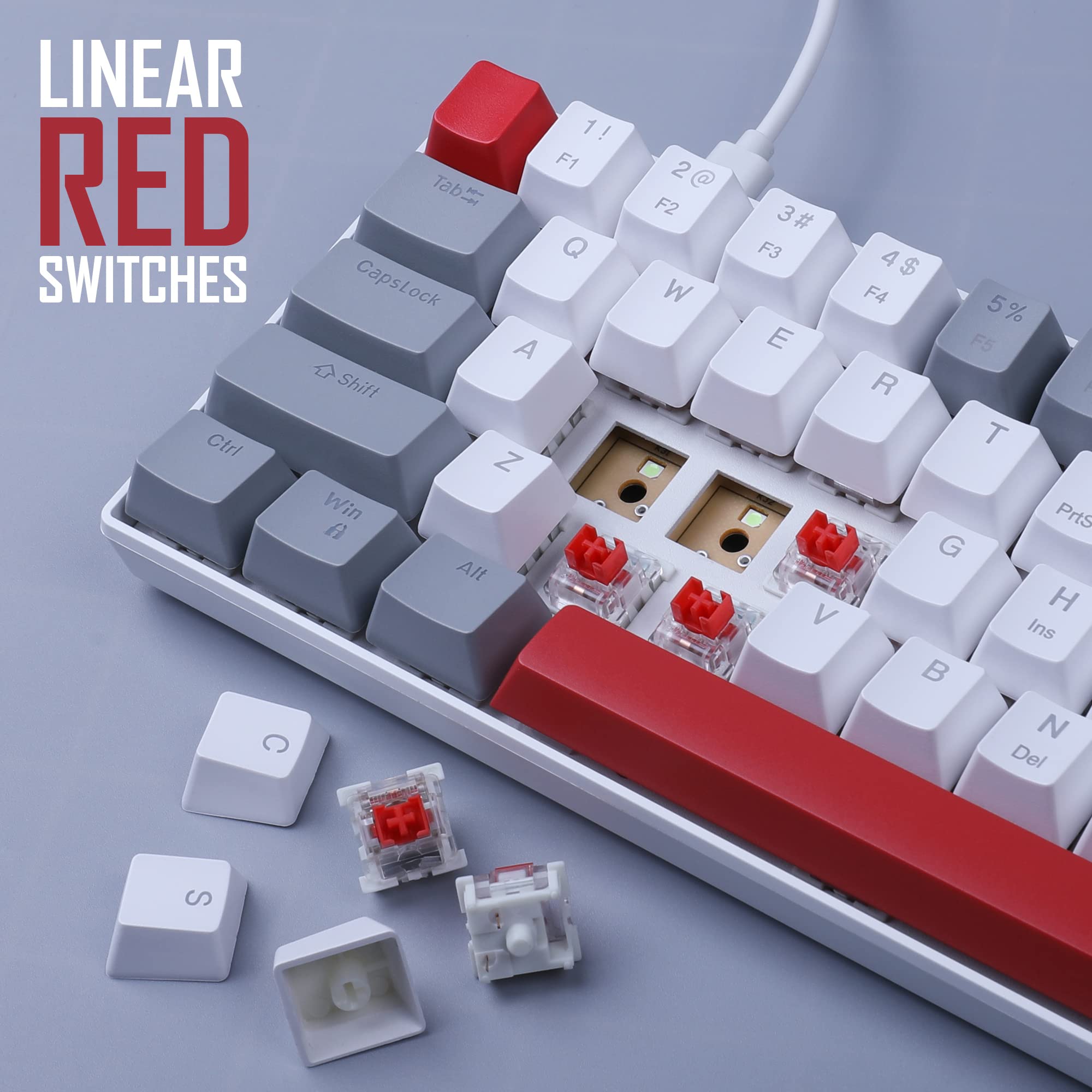 Mua 60% Mechanical Gaming Keyboard,Mixed Color Keycaps Gaming Keyboard ...