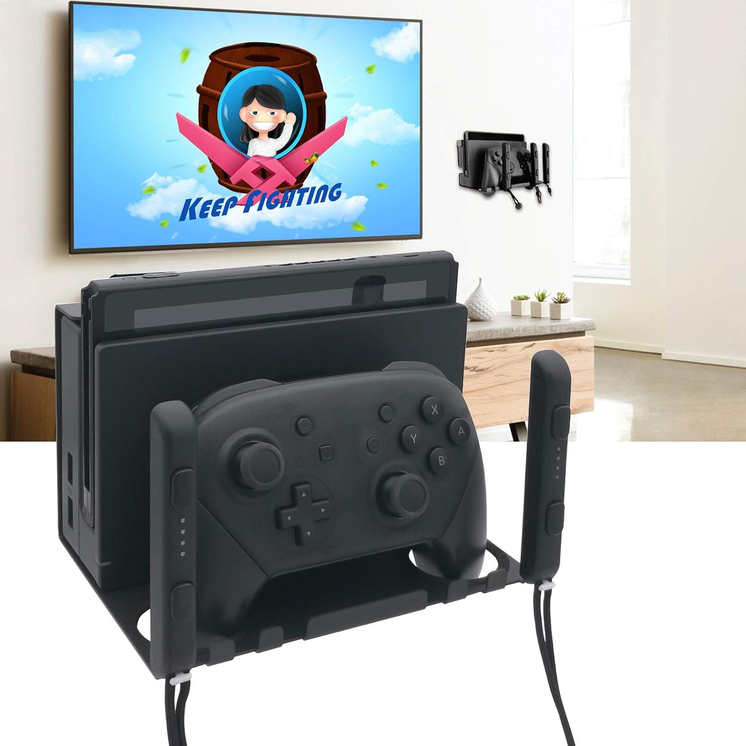 EEEKit Wall Mount Compatible with Nintendo Switch, Wall Bracket ...