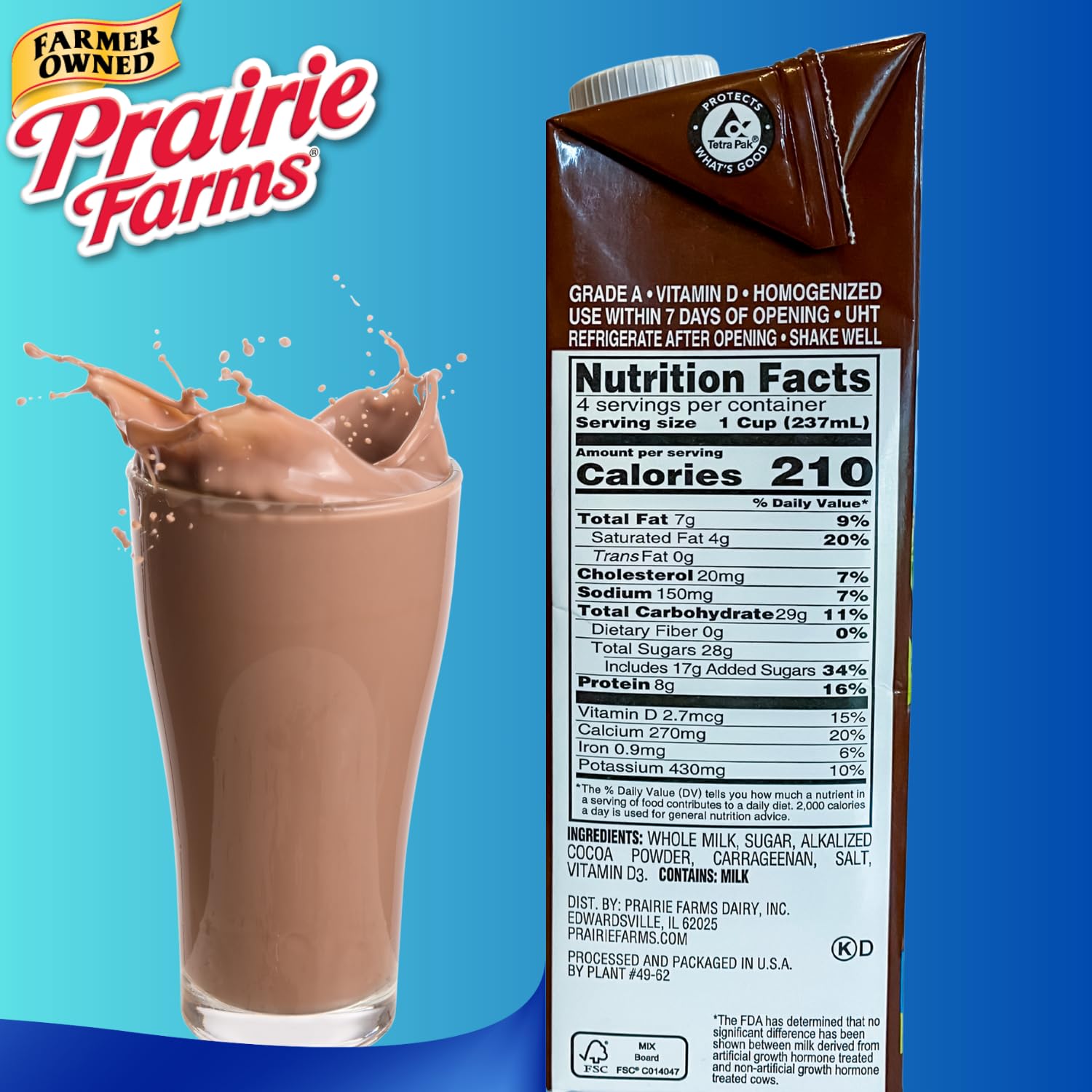 Mua Chocolate Milk, Whole Milk, Shelf Stable, Boxed UHT Ultra ...