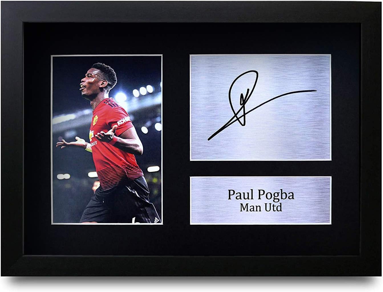 HWC Trading FR Paul Pogba Gift Signed FRAMED A4 Printed Autograph ...