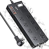 Amazon.com: Covozon IPX6 Outdoor Power Strip Weatherproof, Waterproof ...