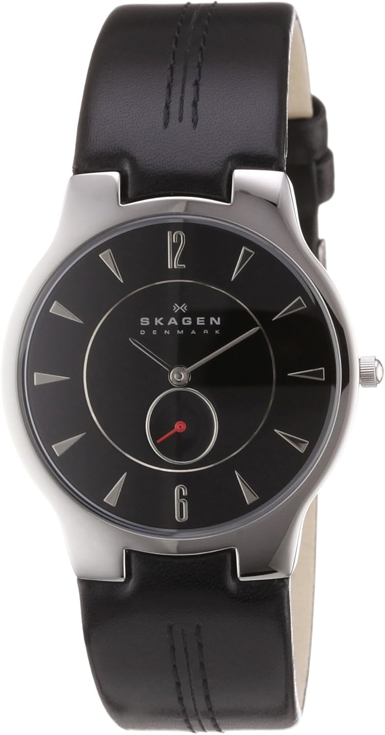 Skagen 433LSLB Gents Watch with Black Strap: Skagen: Amazon.co.uk: Watches