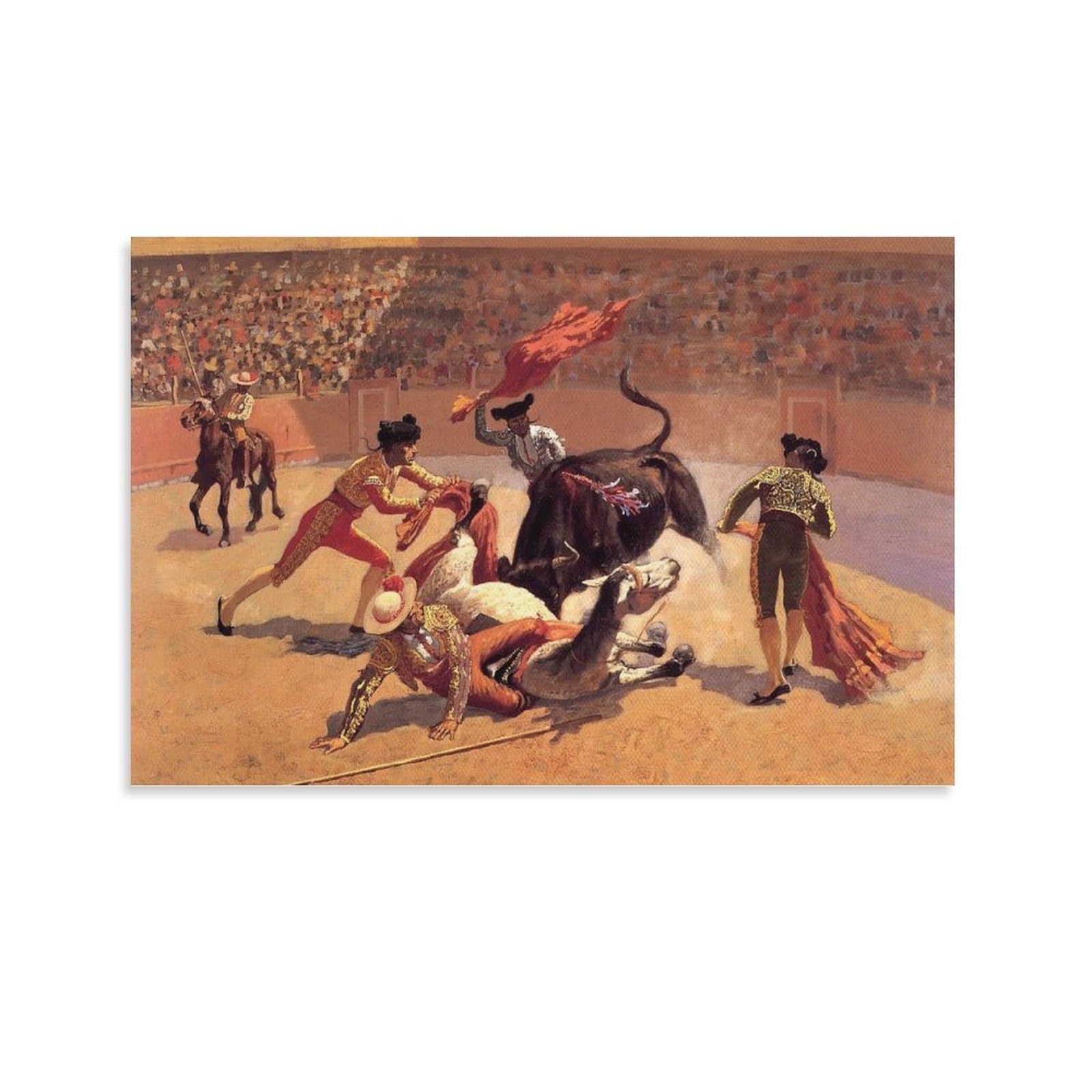 Western Mexican Bull Fighting Prints Painting Nordic Decoration Living ...