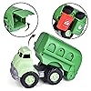 FUN LITTLE TOYS Garbage Truck Toy with 4 Rear Loader Trash Cans and ...