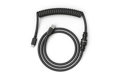 Glorious Coiled Keyboard Cable – Coiled USB C Cable Artisan Braided ...