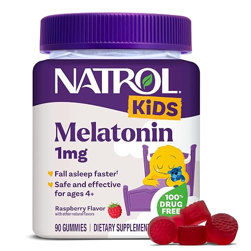 Natrol Kids Melatonin Gummies 1mg, Children's Melatonin for Restful ...