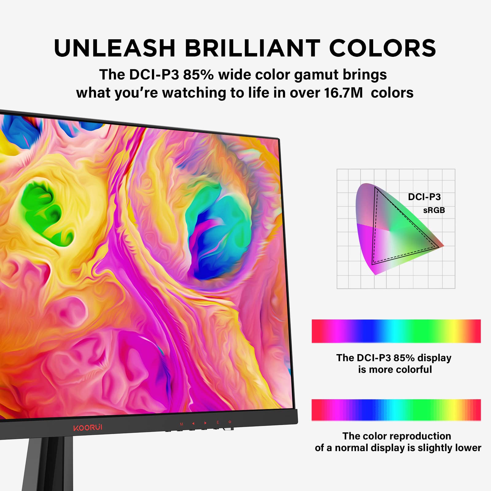 Mua KOORUI Monitor 24 Inch Full HD Gaming Monitor PC Screen VA 1ms ...