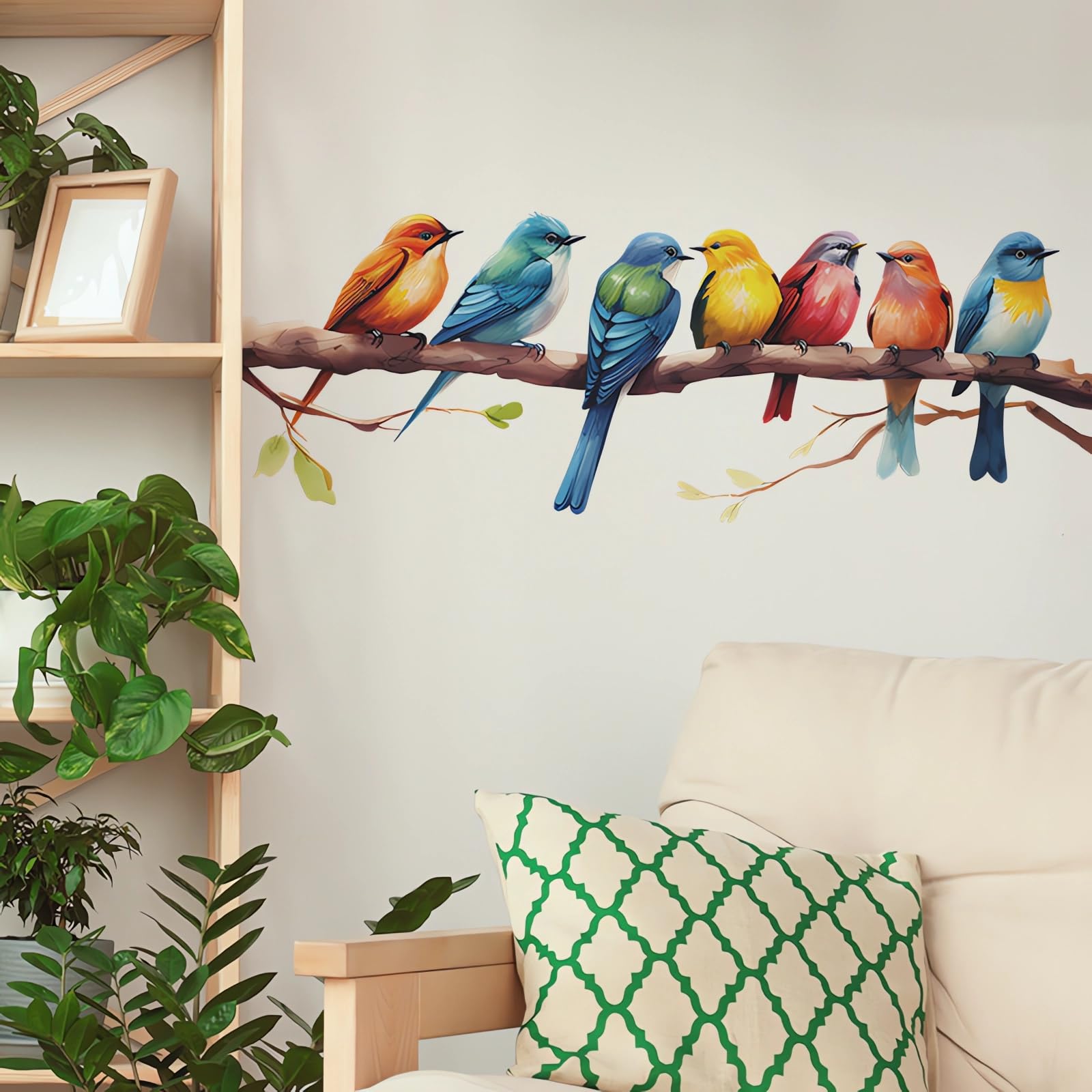 Colorful Hummingbirds Wall Stickers, sacinora Flying Bird Wall Decals ...