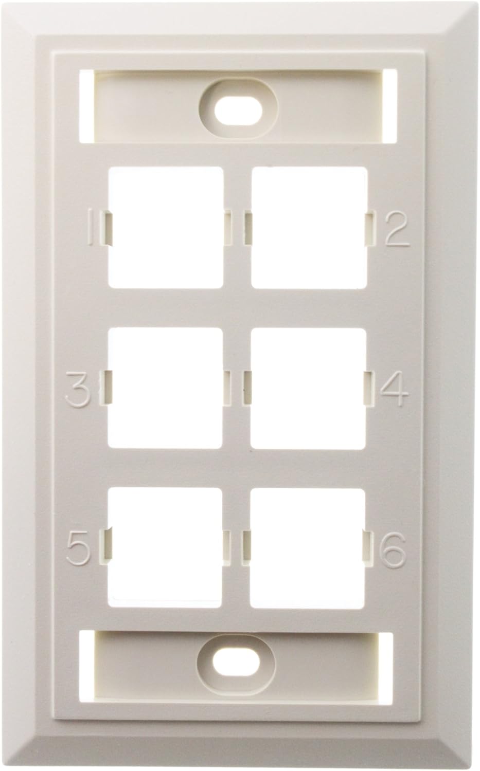 Commscope M16L-246 108168592 6-Port, 1-Gang, Modular Data Faceplate ...