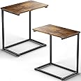 Amazon.com: Pipishell C Shaped End Table Set of 2, Side Table for Couch Slide Under, C Table ...