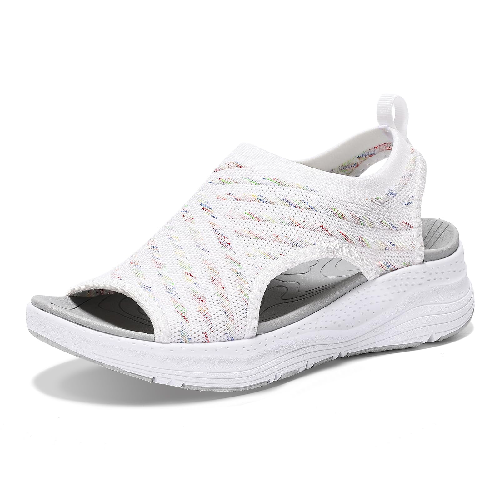 YESWIN Women Walking Sandals Arch Support Orthotic Comfortable Plantar ...