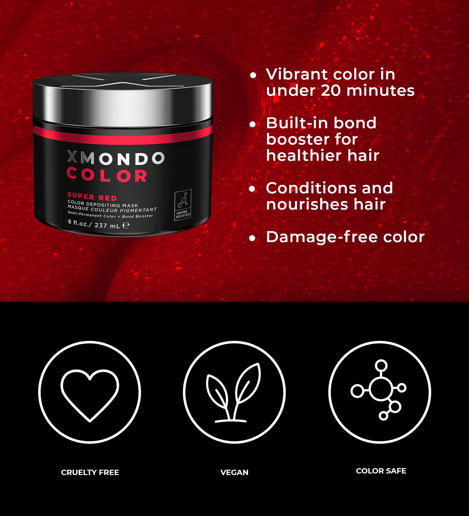 Mua XMONDO Semi Permanent Hair Color with Hyaluronic Acid, Vegetable ...