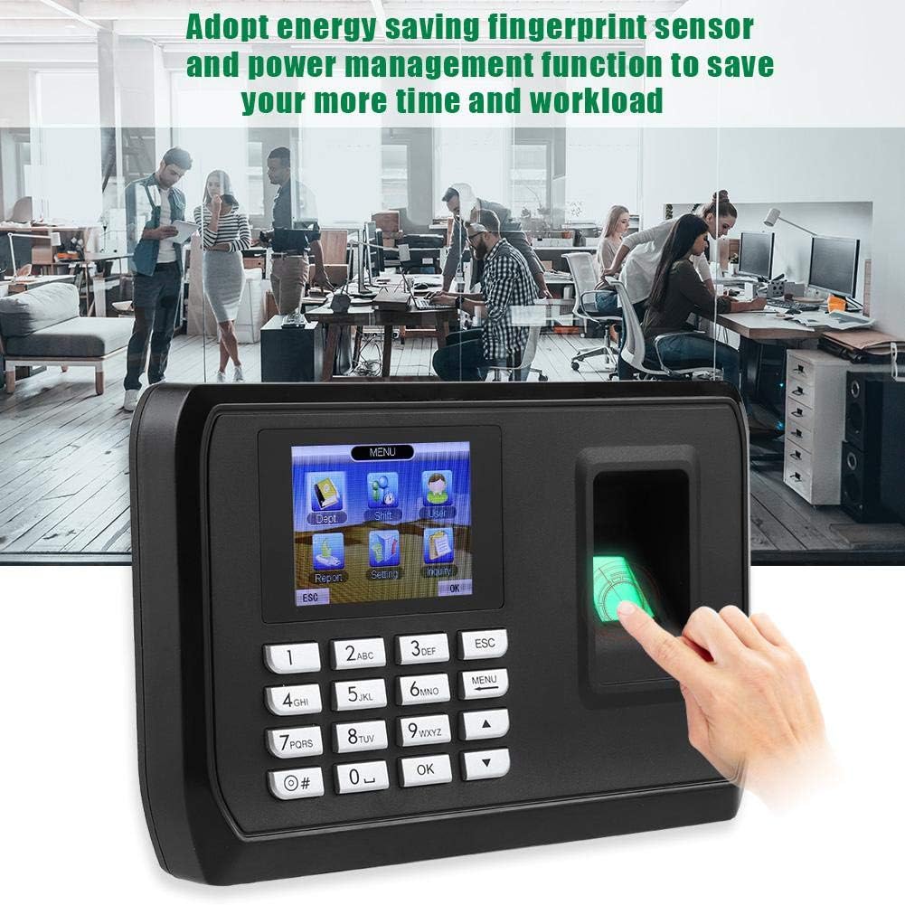 Fingerprint Attendance Machine 2.4 inch Display USB Biometric Time ...