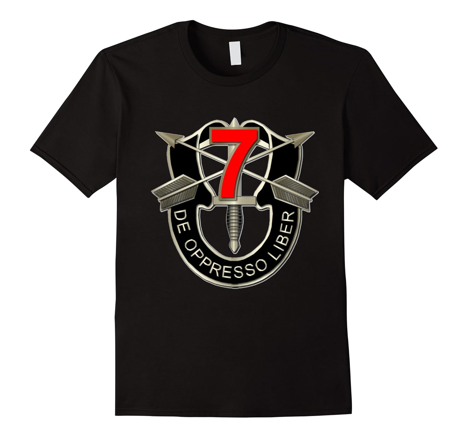 7th Special Forces Group – V1 – Red Tshirt-Art – Artvinatee