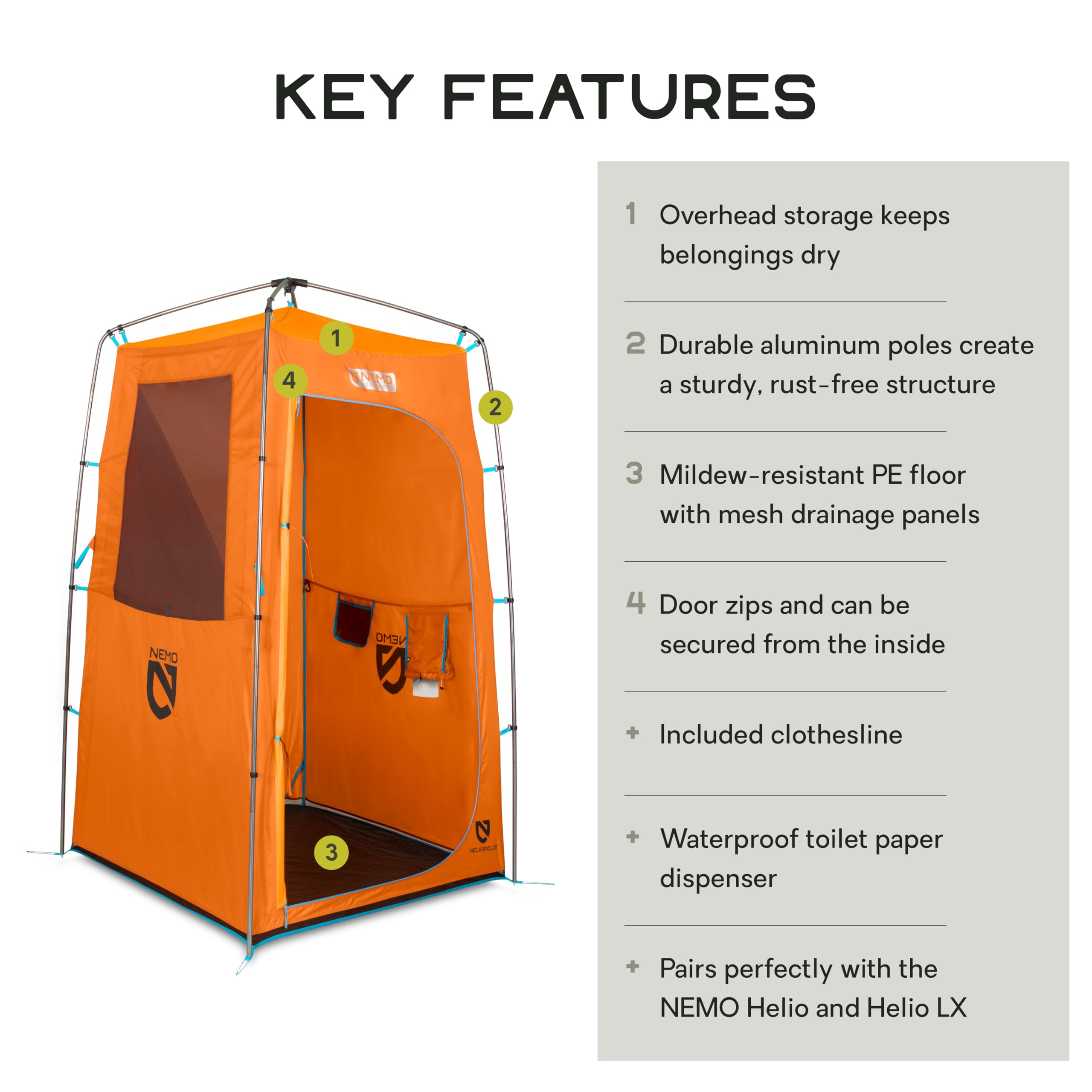 Mua NEMO Equipment Heliopolis Privacy Shelter & Shower Tent - One Size ...