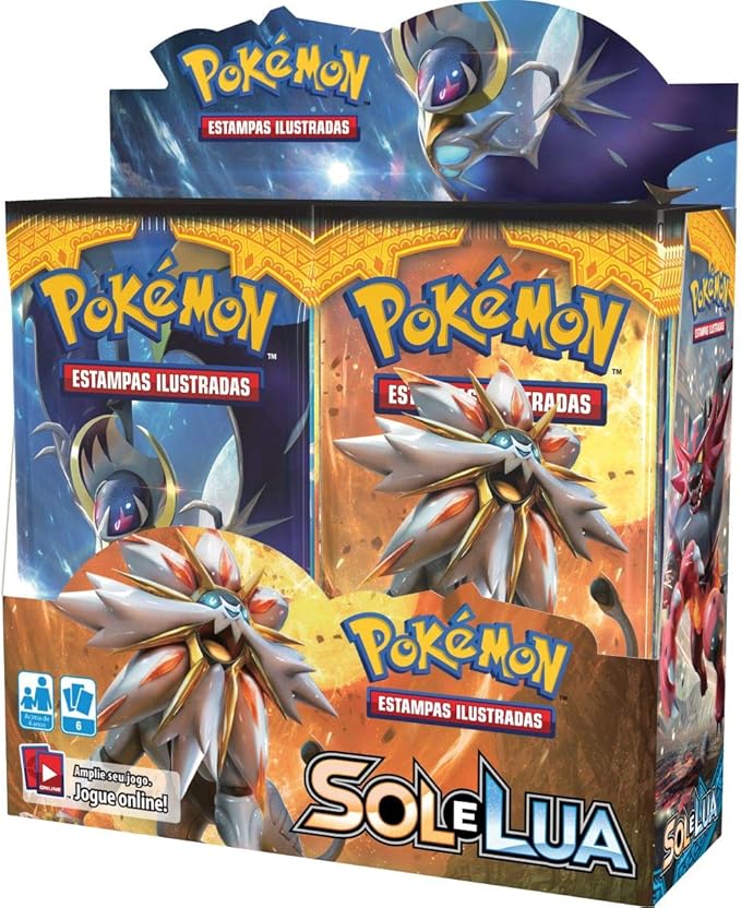 Jogo de Cartas Pokémon Pack Sol e Lua Caixa com 36 Infantil Copag | Amazon.com.br