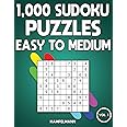 1,000 Sudoku Puzzles Easy to Medium: Big Sudoku Puzzle Book for Adults ...