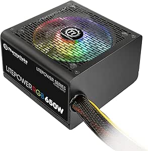 Thermaltake Litepower RGB 650W PSU (PS-LTP-0650NHSANE-1): Power ...