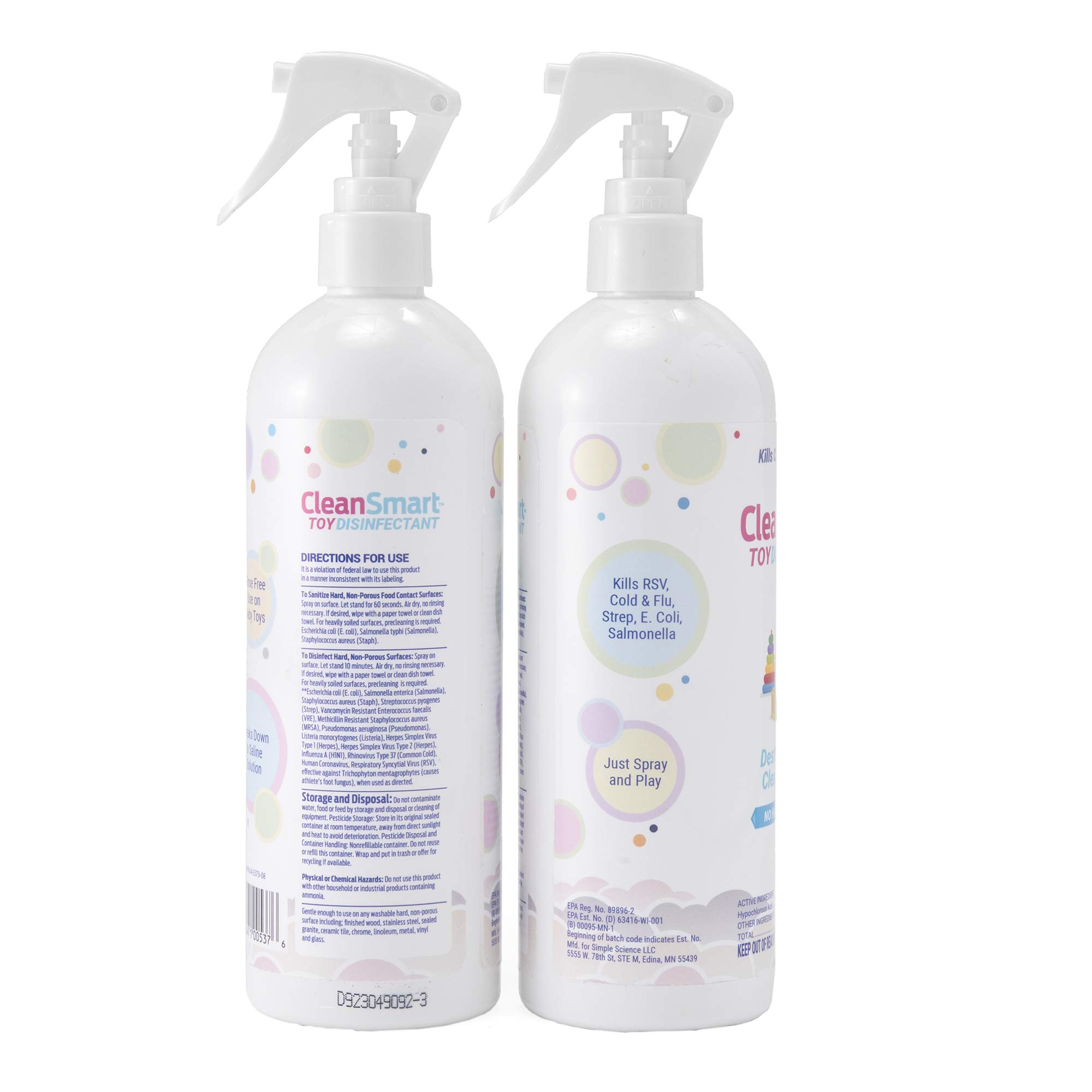 CleanSmart Toy Disinfectant Spray Kills 99.9% of Viruses and Bacteria ...