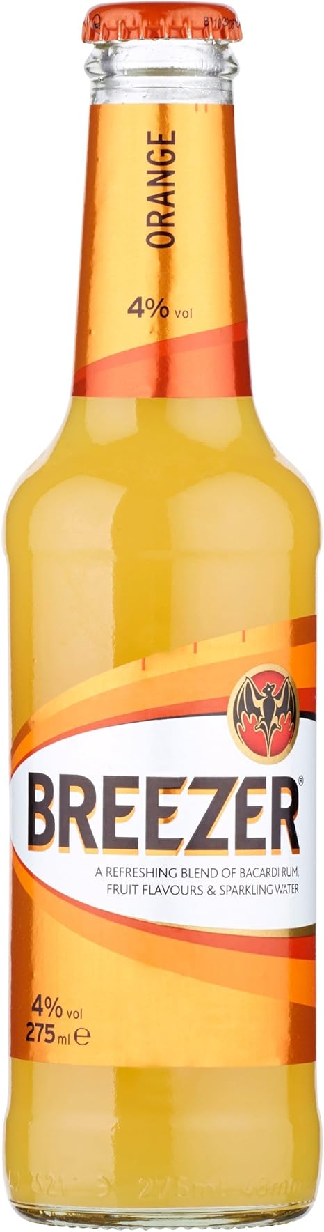 BACARDI BREEZER Orange Fruity Rum Drink 275ml Bottle: Amazon.fr: Epicerie