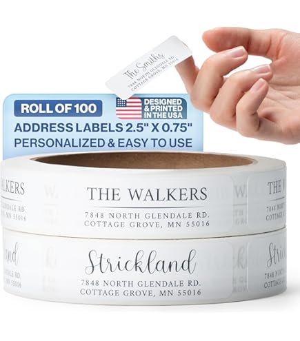 Clear Return Address Labels Address Labels Personalized Avery Matte