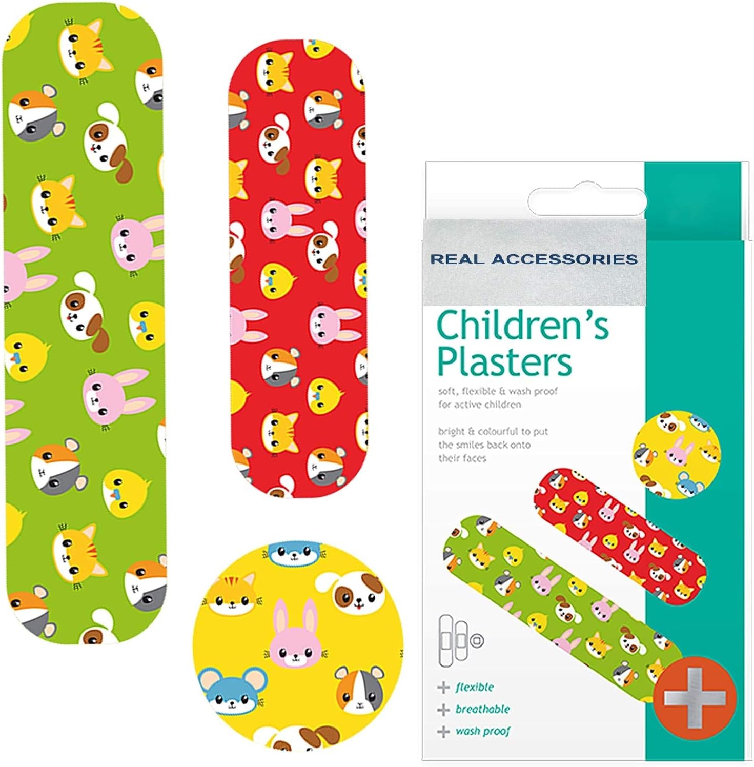 75pcs Childrens Assorted Sized Plasters Soft, Flexible & Waterproof ...